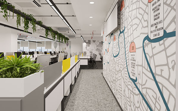 bank interior layout